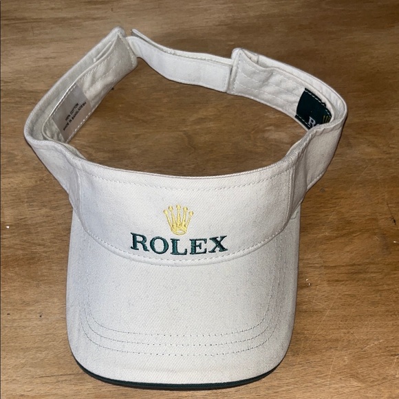 Rolex | Accessories | Rolex Watch Visor With Gold Crown Logo Golf ...
